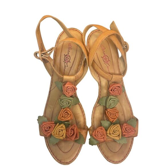 Born Crown | Shoes | Grandmacore Born Crown Wedge Sandal Roses Sz1 ...